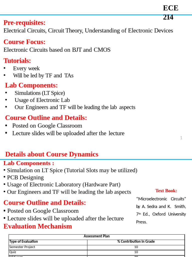 Integrated Electronics Lec 1_ and Lec 2 Slide | PDF | Amplifier | Decibel