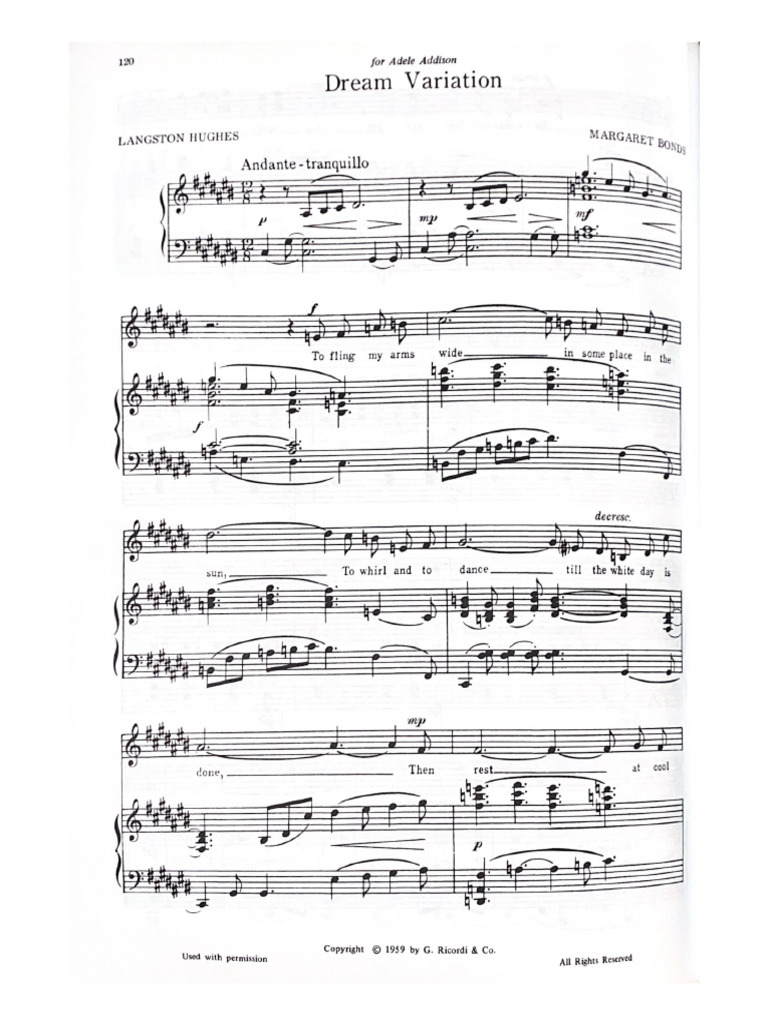 Dream Variation | PDF