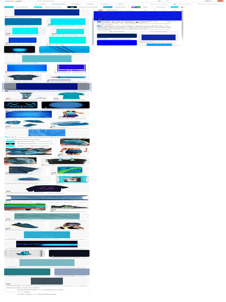 Colores Fosforitos: Turquesa y Azul | PDF | Espectro electromagnético ...