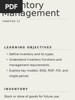 Inventory Management Notes | PDF