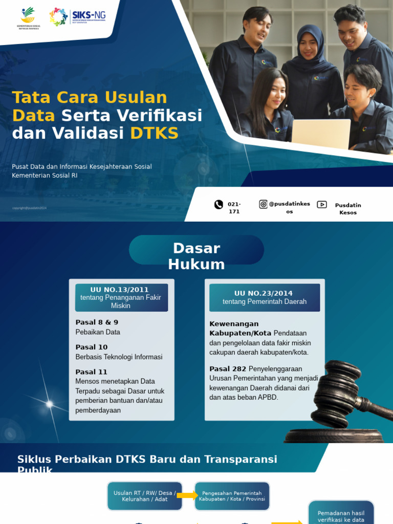 2200 - Tata Cara Usulan Serta Verifikasi Dan Validasi DTKS Kab Serang | PDF