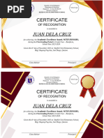 Certificate of Recognition For Feeding Program | PDF