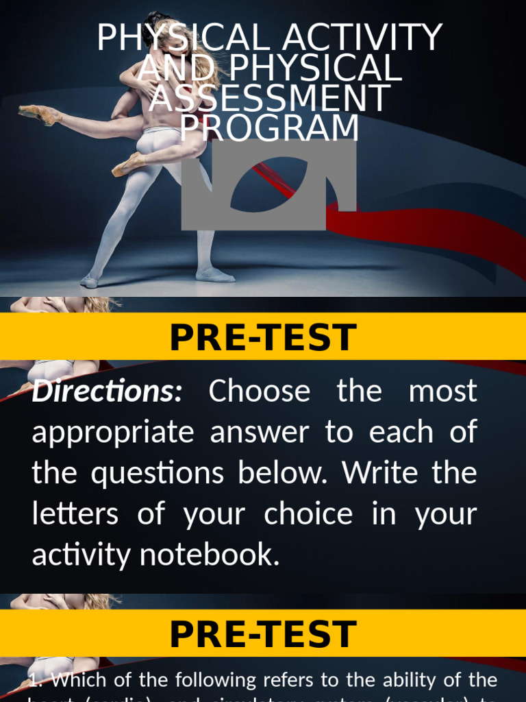 Physical Activity & Fitness Assessment | PDF | Physical Fitness | Body ...