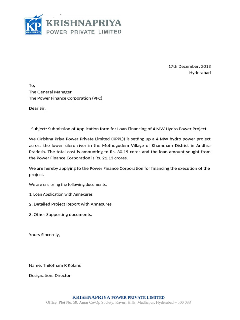 Covering Letter 1 | PDF