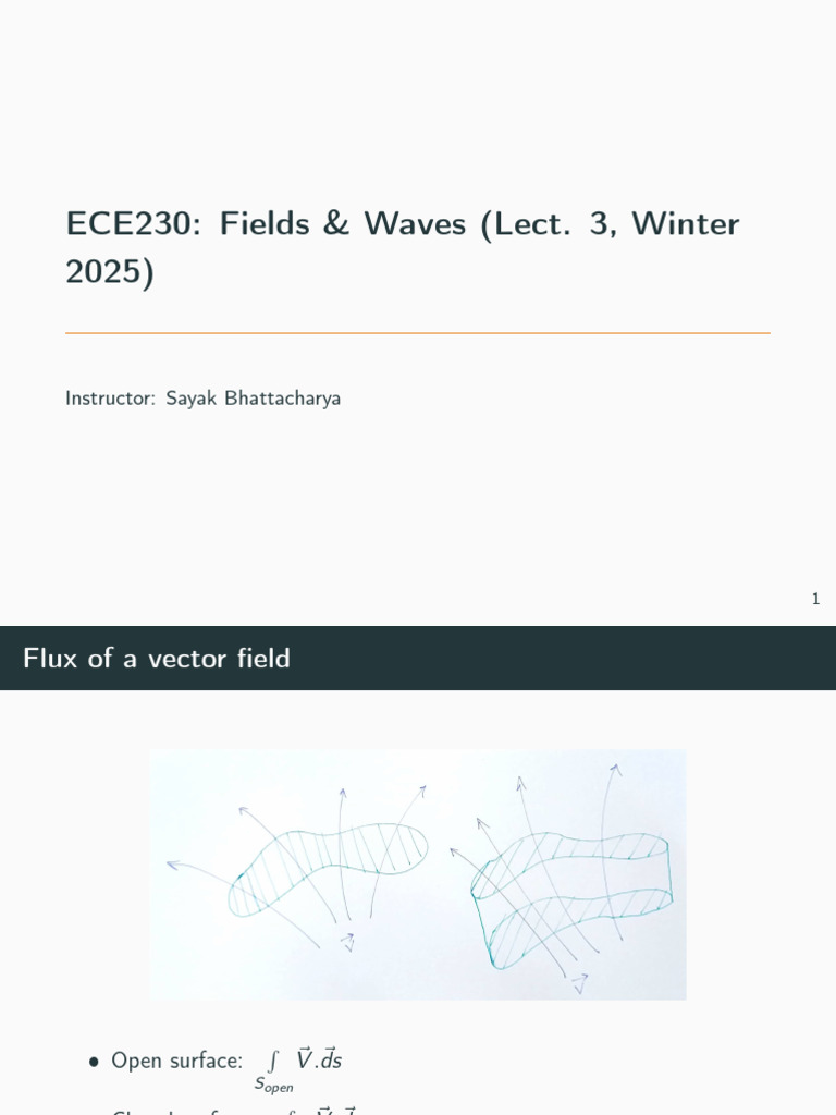 Lect_3 | PDF | Divergence | Flux Lect_3 | PDF | Divergence | Flux