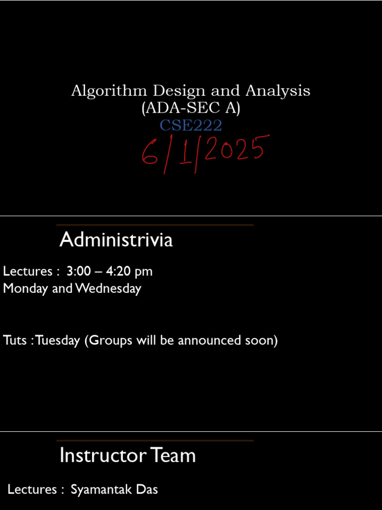 lec1 (4) | PDF | Multiplication | Algorithms