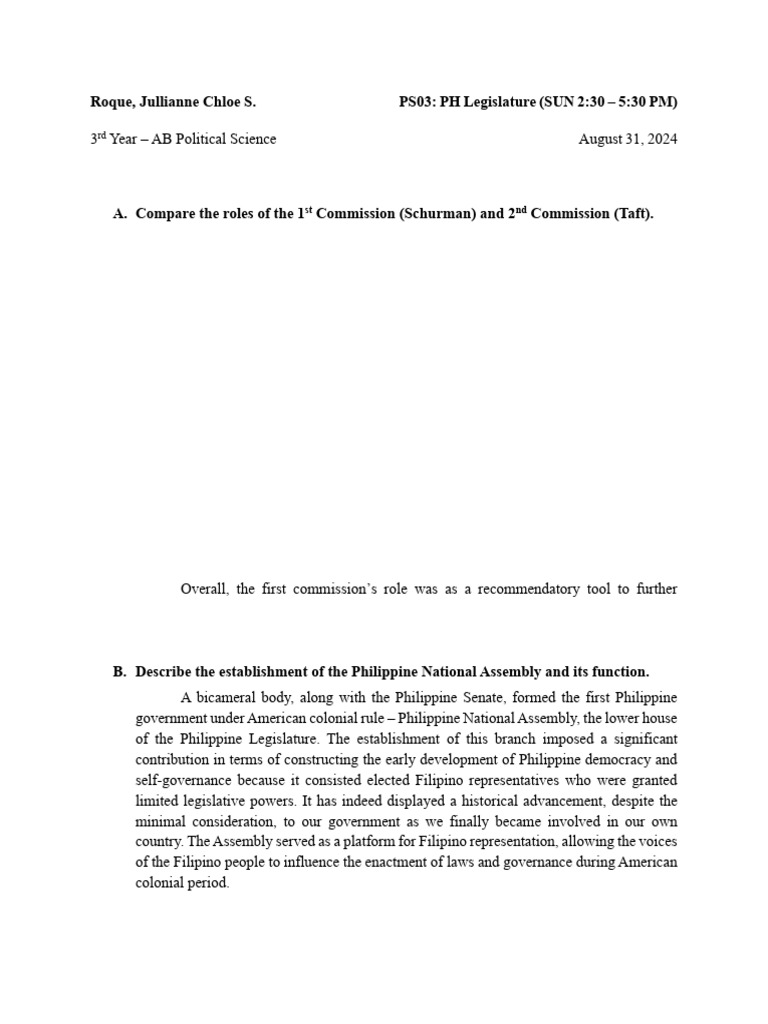 ASSIGNMENT 2 (1) | PDF | Philippines | Government
