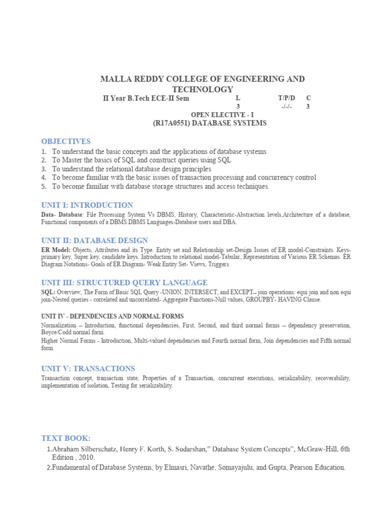 dbms nEW | PDF | Databases | Relational Database
