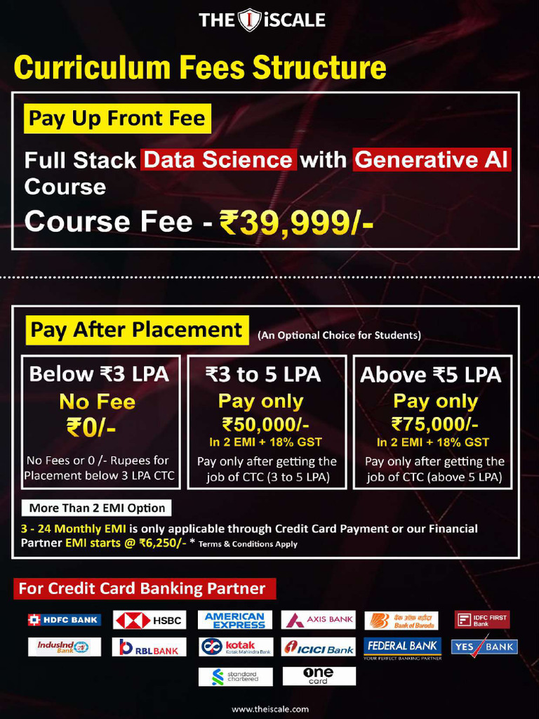 DS With Generative AI Fees Structure (1) (1) (1) (1) | PDF