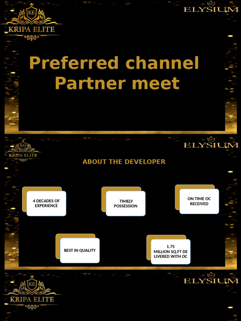 ELYSIUM CP MEET PPT (3) | PDF | Building Engineering | Buildings And Structures