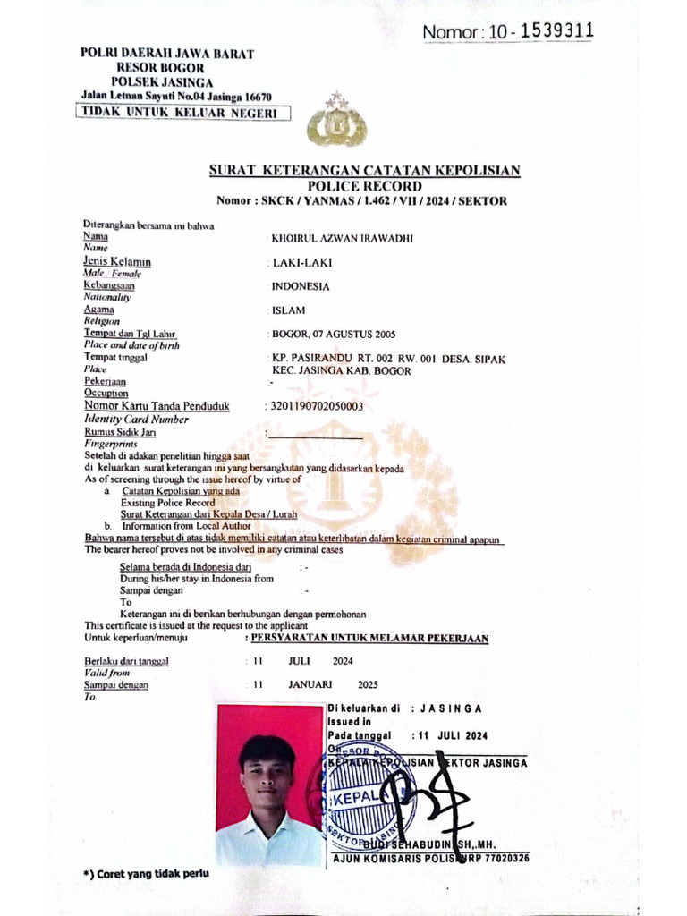 CV Khoirul Azwan Irawadhi | PDF
