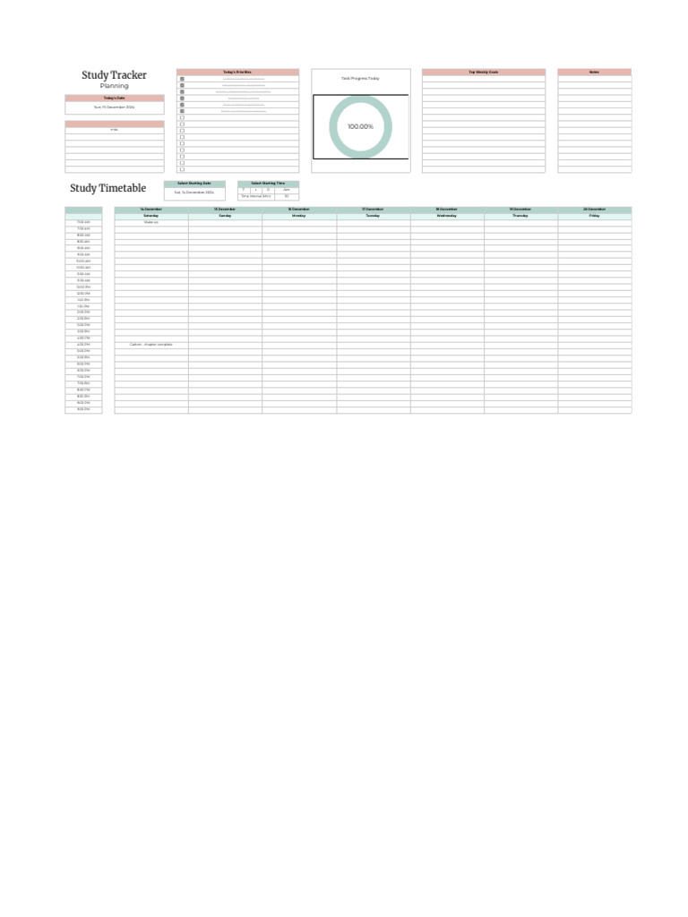 Padhle's planner | PDF