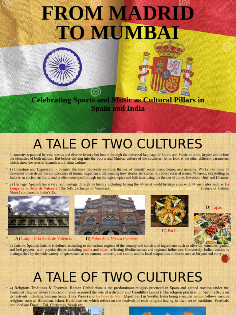 Spain Vs India Through Music and Sports | PDF | Fc Barcelona