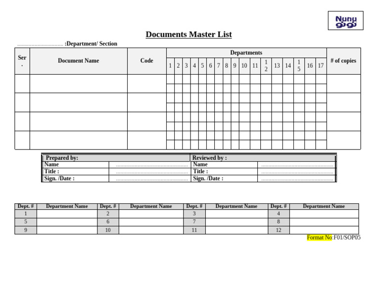 05.Master List | PDF