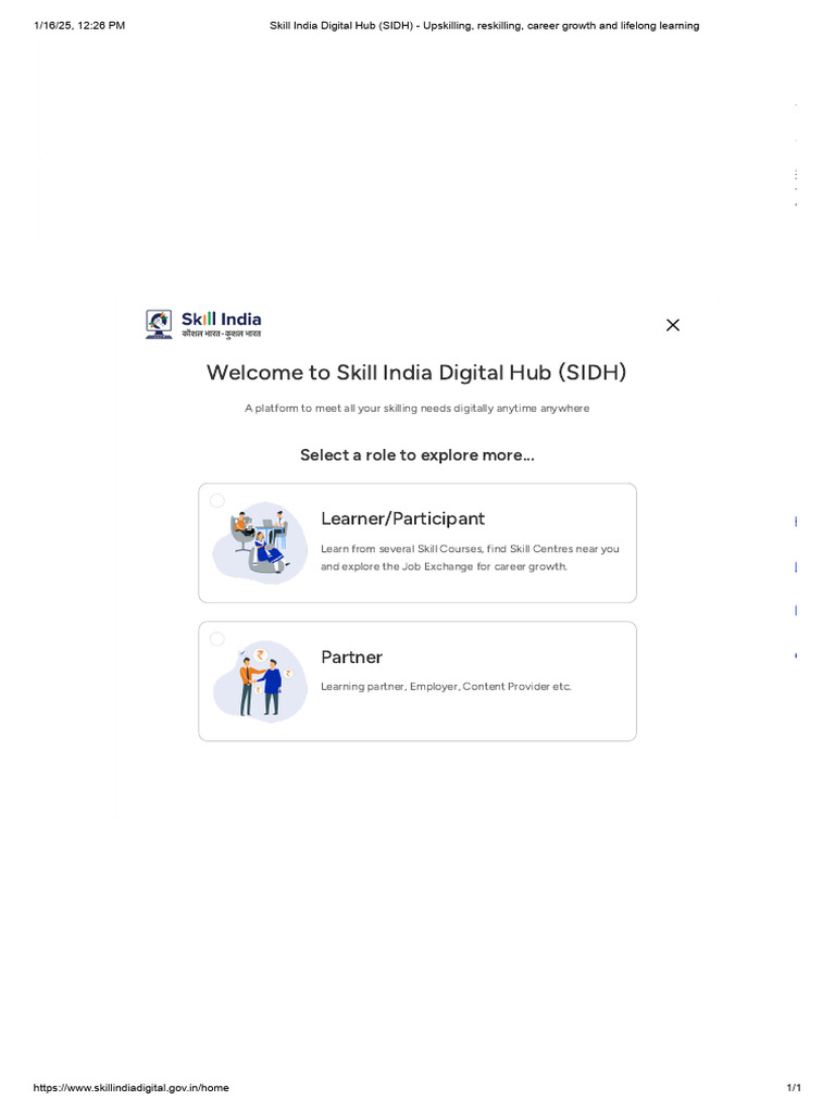 Digital Hub (SIDH) - Upskilling, reskilling, | PDF | Behavior Modification | Learning