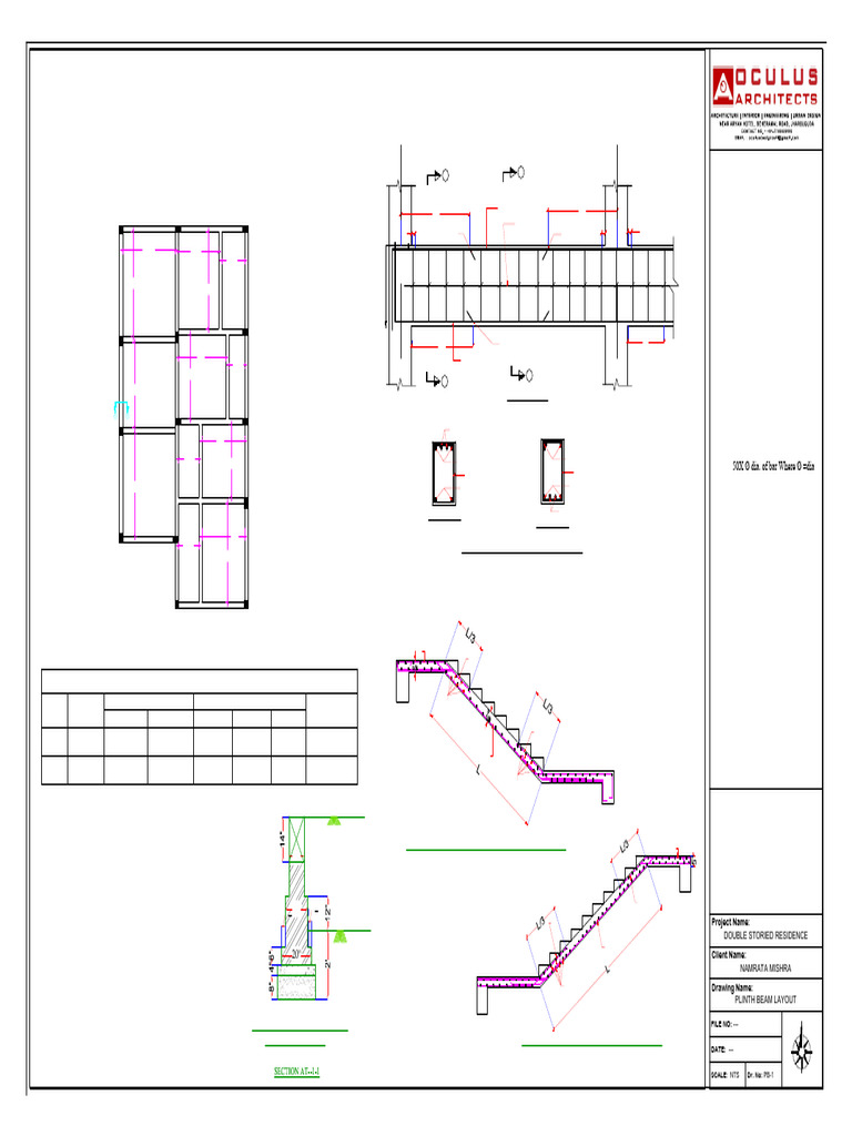 PLINTH BEAM LAYOUT | PDF | Building Engineering | Structural Engineering