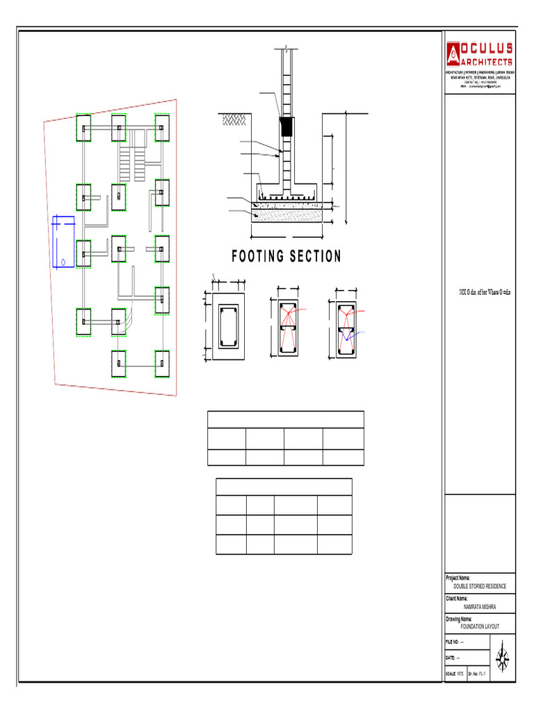 FOUNDATION LAYOUT | PDF | Concrete | Building Engineering