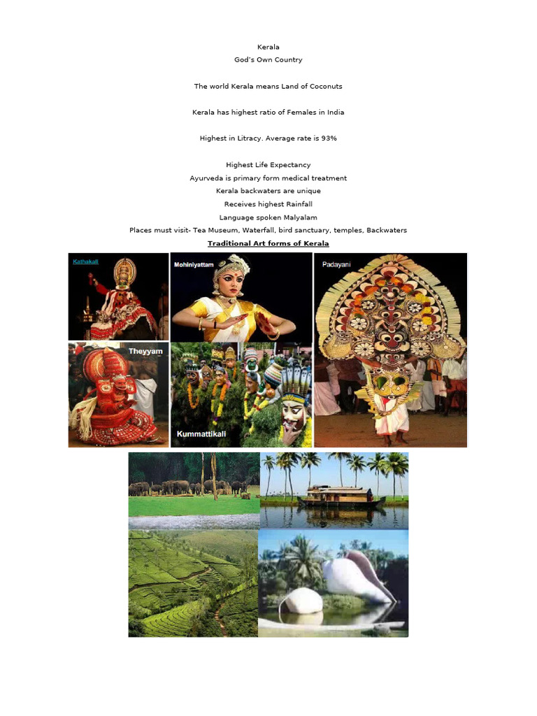 Kerala - God's Own Country | PDF