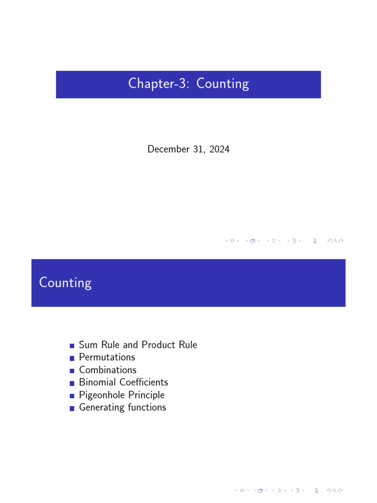 CountingCH3 | PDF | Permutation | Mathematics