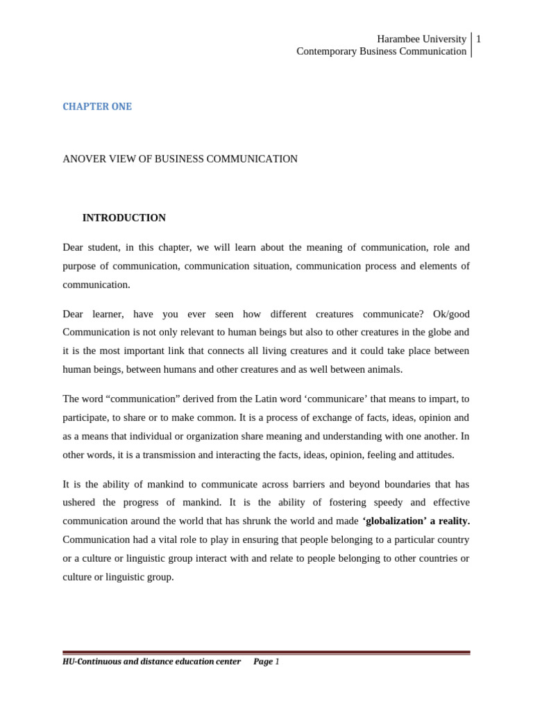 Overview of Business Communication | PDF | Communication | Information
