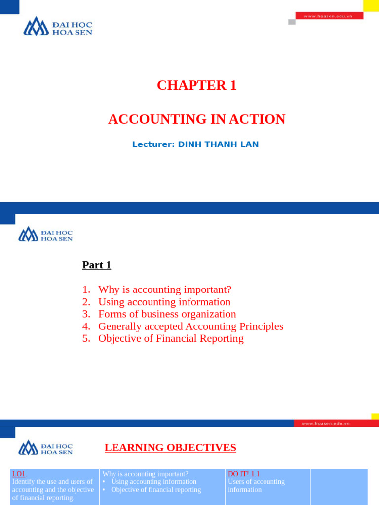 Chapter 1. Accounting in Action - DTLAN 2024 | PDF