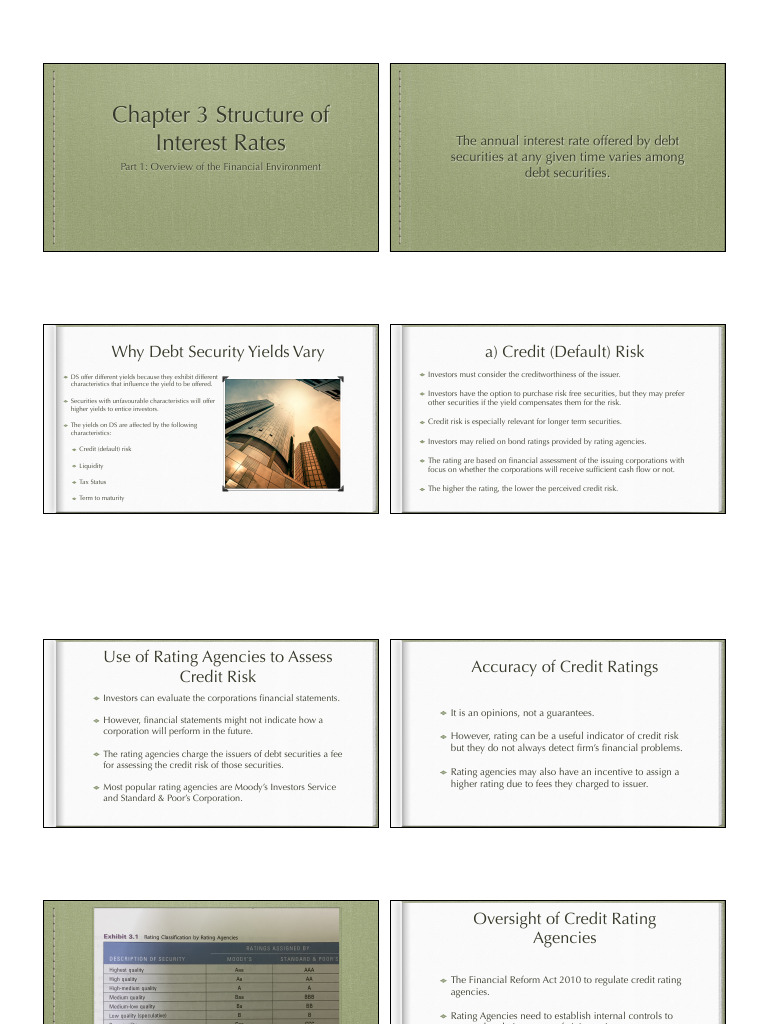 Topic 1_Overview of Financial Environment_3 | PDF | Credit Rating ...