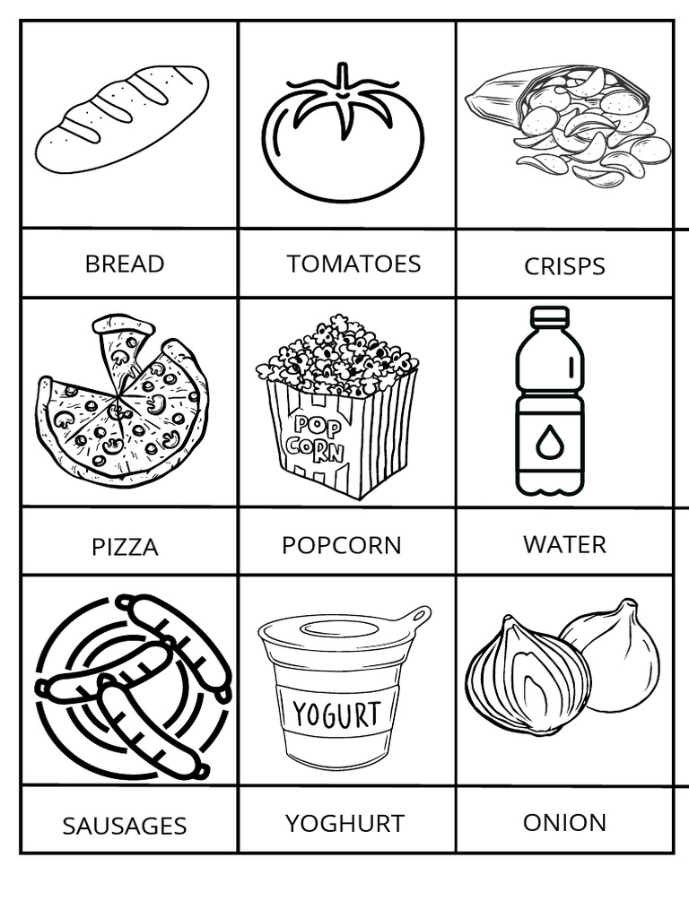 Food Flashcards 1º | PDF
