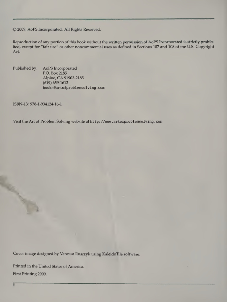 Art of Problem Solving Precalculus (Richard Rusczyk) - 4 | PDF