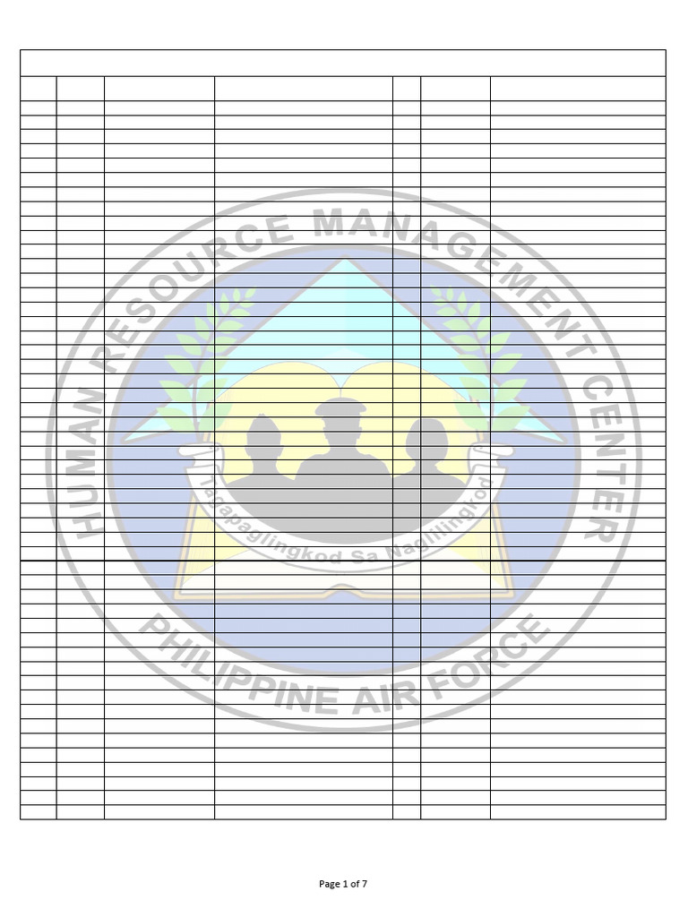Schedule Swe For Pafocc Class 2025-1 | PDF