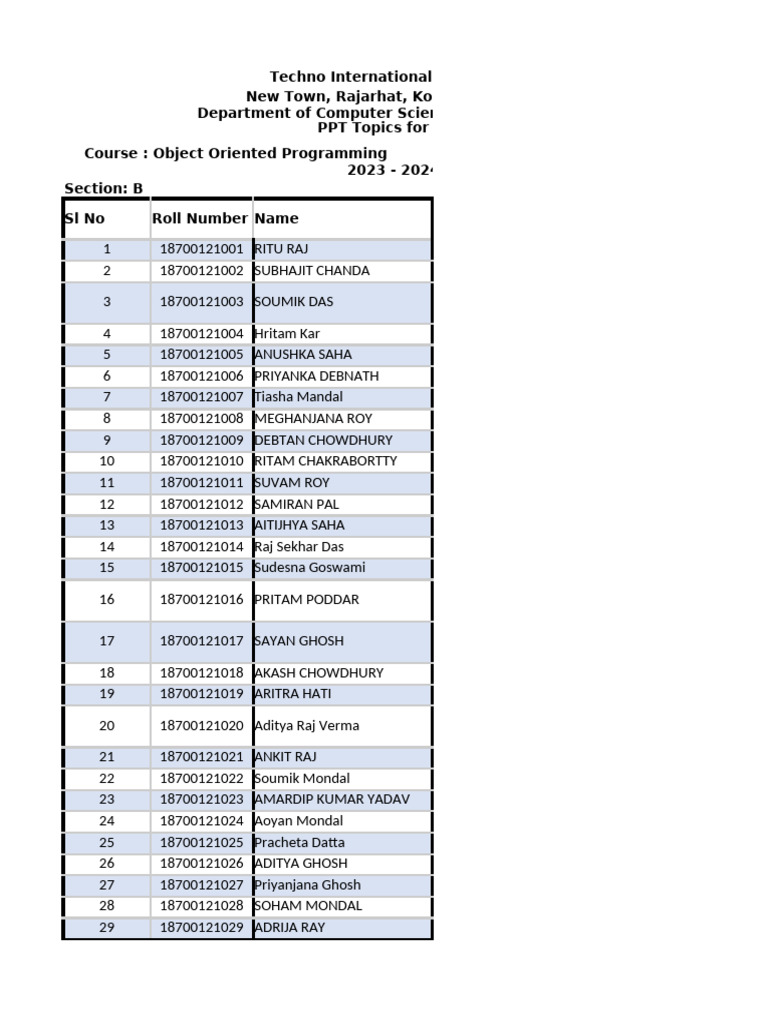 Cse 1 Oop Ca1 Topics Pdf Class Computer Programming Object Computer Science 6623