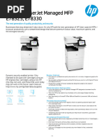 HP Color Laserjet Managed MFP E877Dn Printer Series: Datasheet | PDF ...
