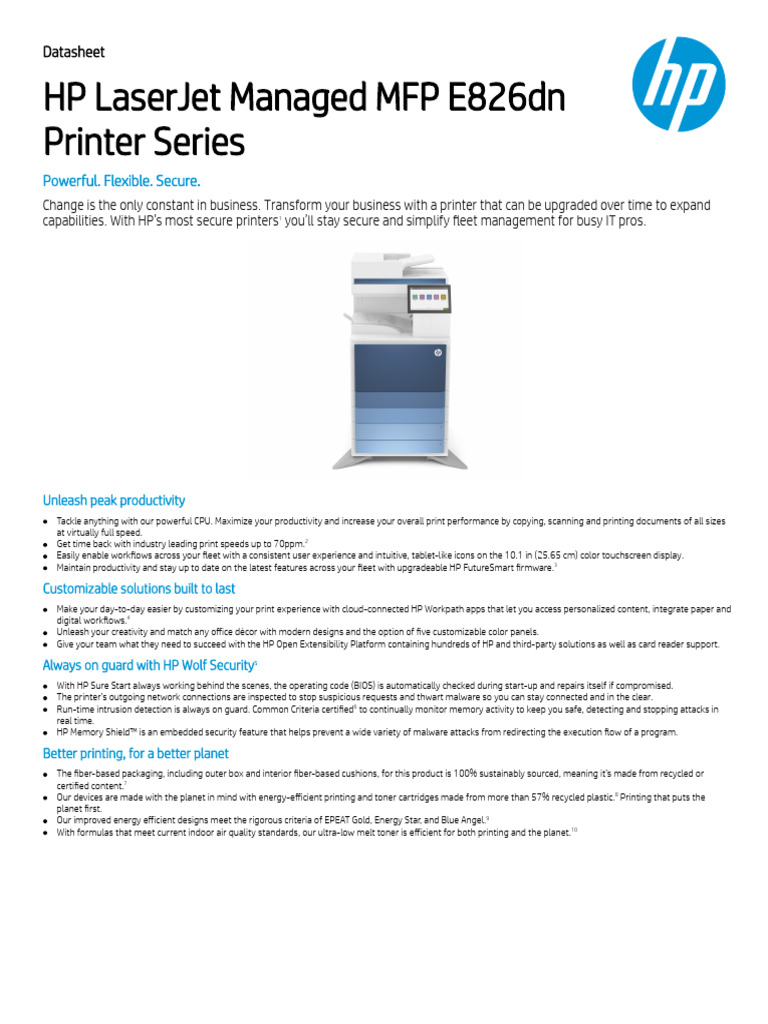 hp E826xx | PDF | Image Scanner | Printer (Computing)