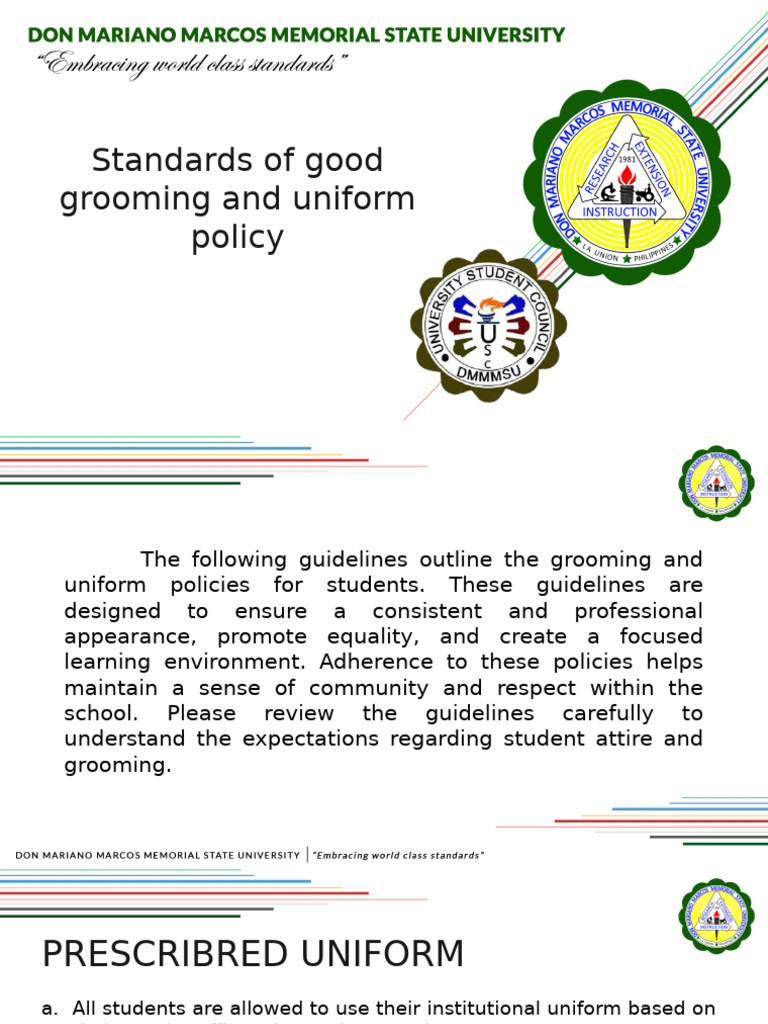 STandards of Good Grooming and Uniform Policy USC | PDF | Hairstyle | Hair