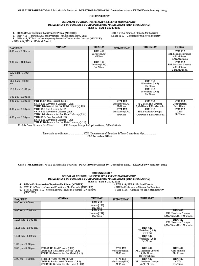Dec 9th 24 - Jan 17th 25 Semester 1 Module 1 24-25 Mudott Final ...