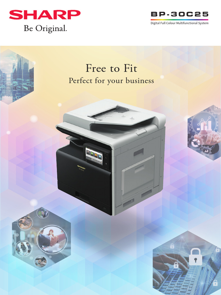 Sharp BP-30C25 Multifunction Printer Overview | PDF | Image Scanner | Fax