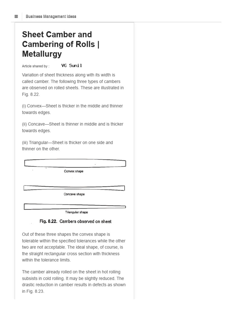 Roll Cambering | PDF | Rolling (Metalworking) | Anisotropy