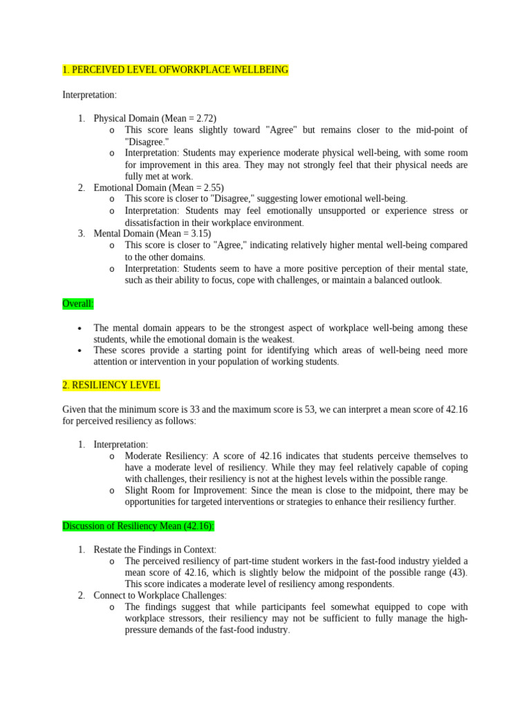 interpretation | PDF | Psychological Resilience | Well Being