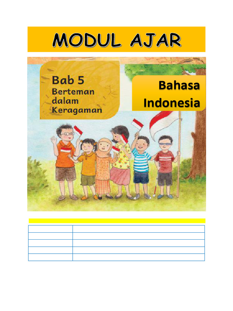 Modul Ajar B.ind Kelas 2 | PDF