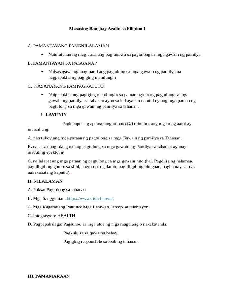 DLP GMRC (Filipino) | PDF