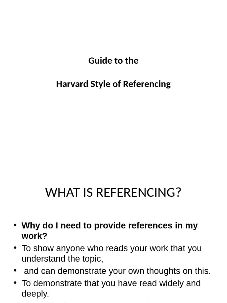 A Guide on Havard Referencing_081503 | PDF | Plagiarism | Citation