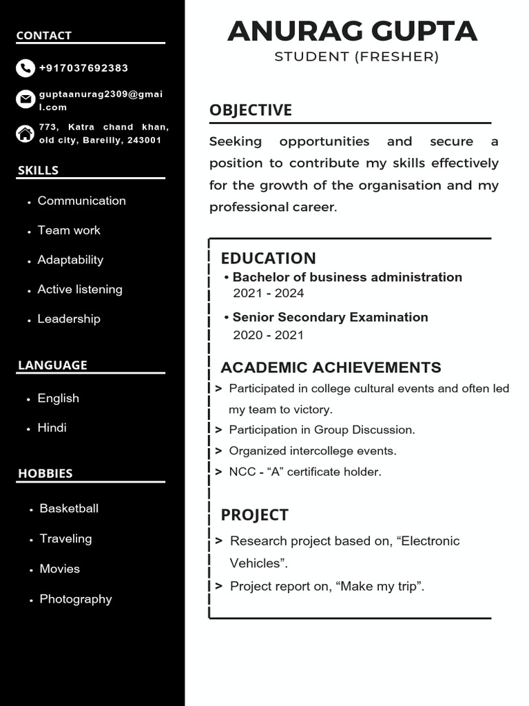 Anurag Resume | PDF