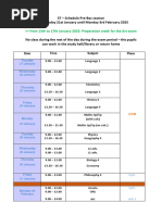 Matric Rewrite Timetable 2025 | PDF