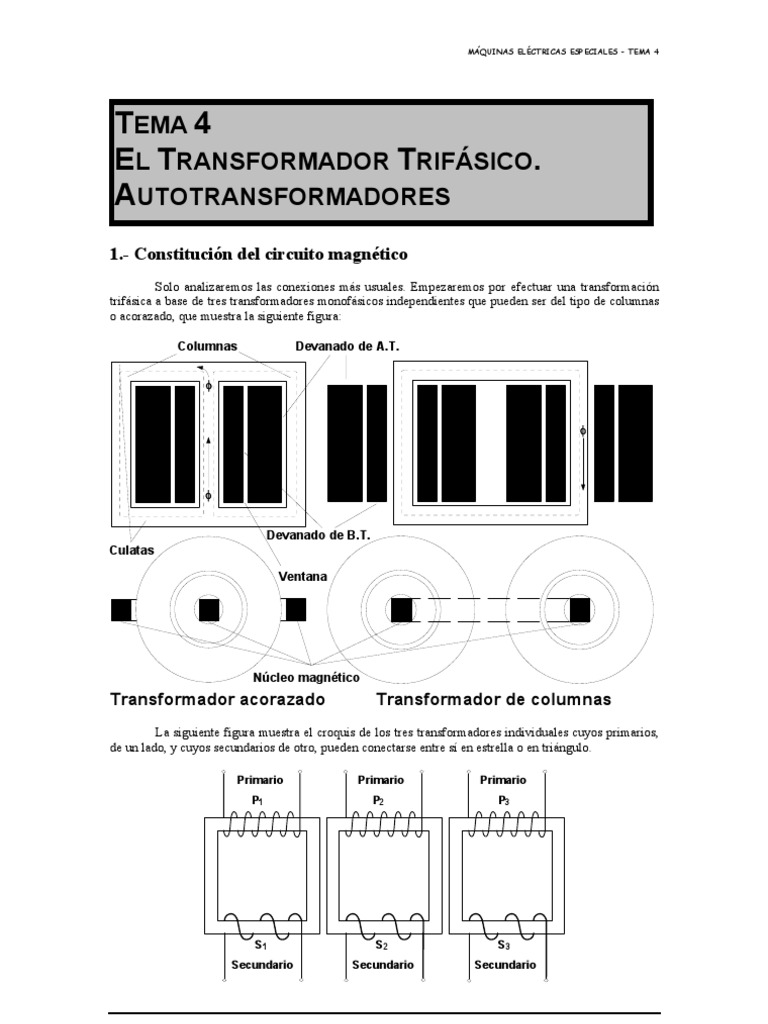 Transformador Trifasico | PDF | Transformador | Corriente eléctrica Transformador Trifasico | PDF | Transformador | Corriente eléctrica