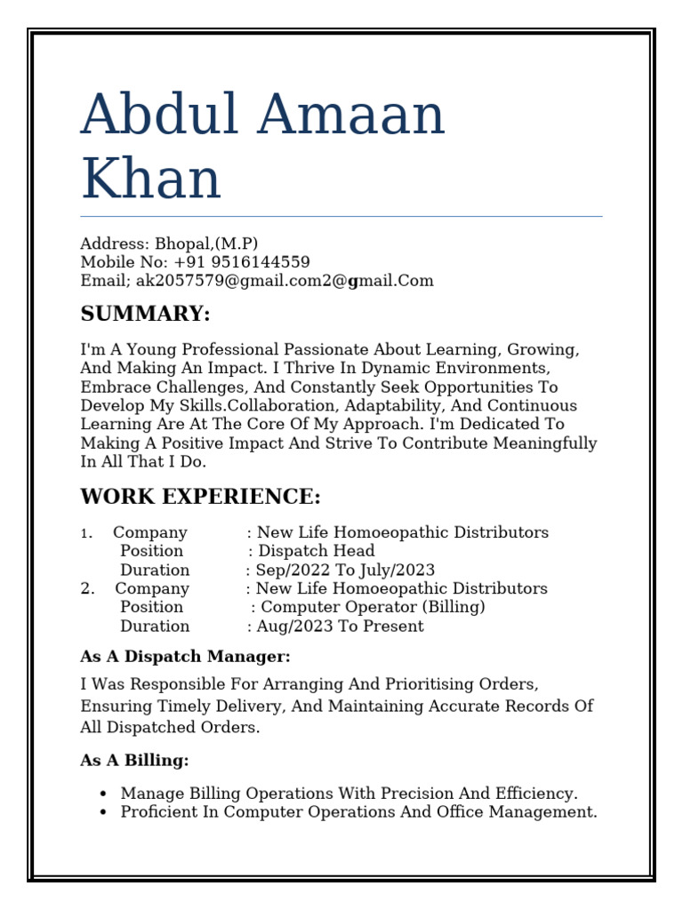 Abdul Amaan Khan - Copy | PDF Abdul Amaan Khan - Copy | PDF