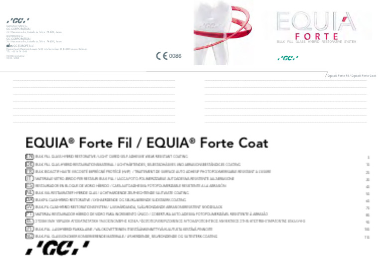 Equia Forte Ifu | PDF