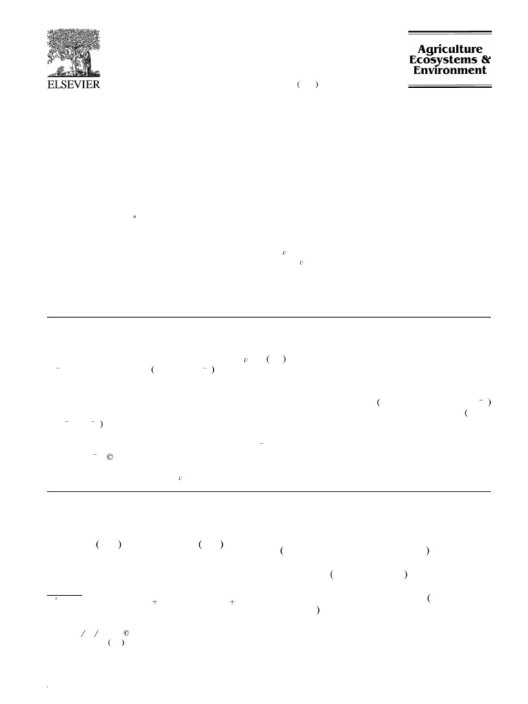 Methane_and_nitrous_oxide_evolution_and | PDF | Soil | Gas Chromatography