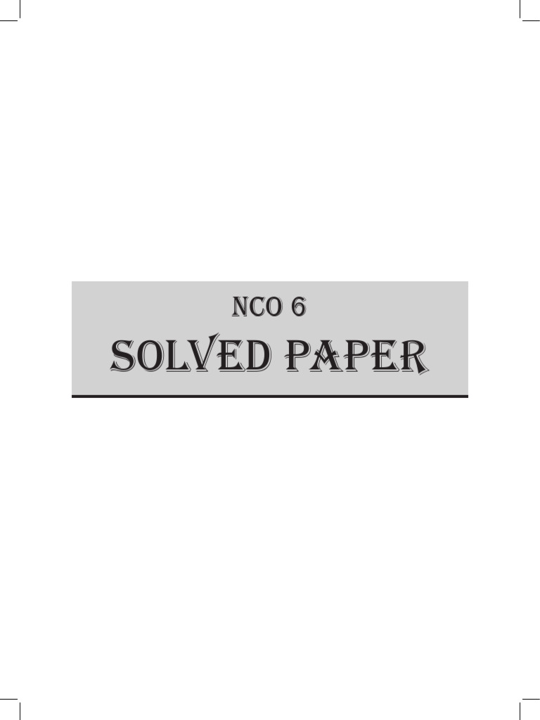 NCO 2012 Solved Paper with Answers | PDF | Bit | Byte