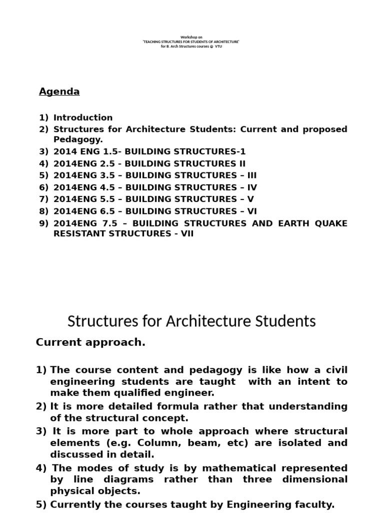 Structures For Architecture Students | PDF