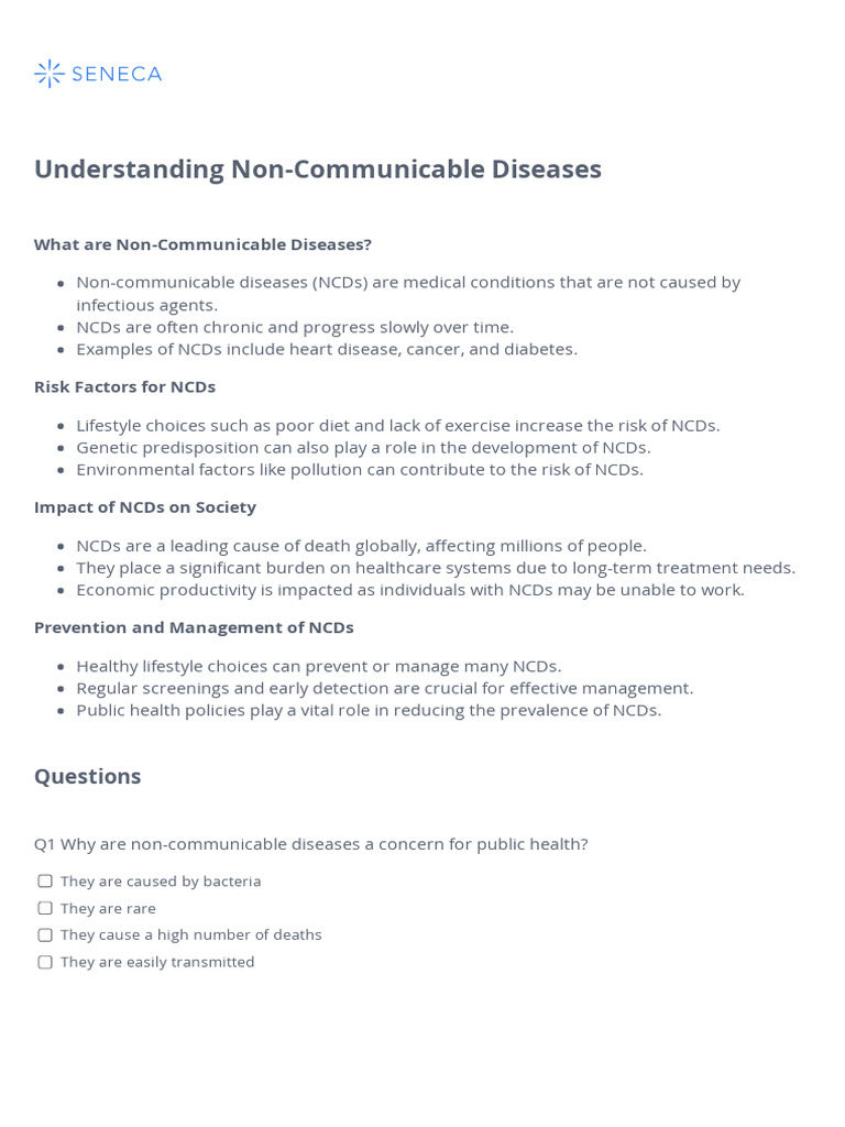 understanding_non_communicable_diseases | PDF | Non Communicable ...