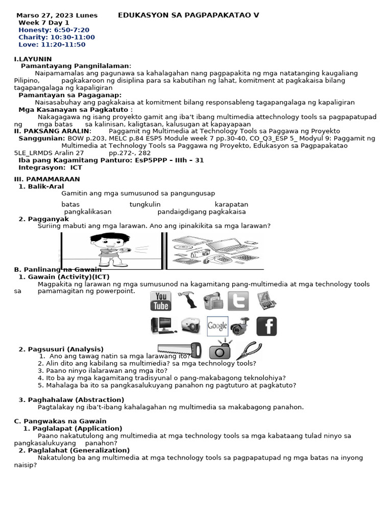 DLP Esp-5 Q3-W7 | PDF